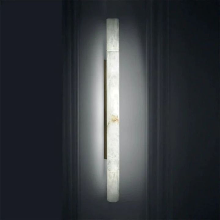 Alabaster Pillar Sconce,Alabaster Wall Sconces,Modern Alabaster Light ...