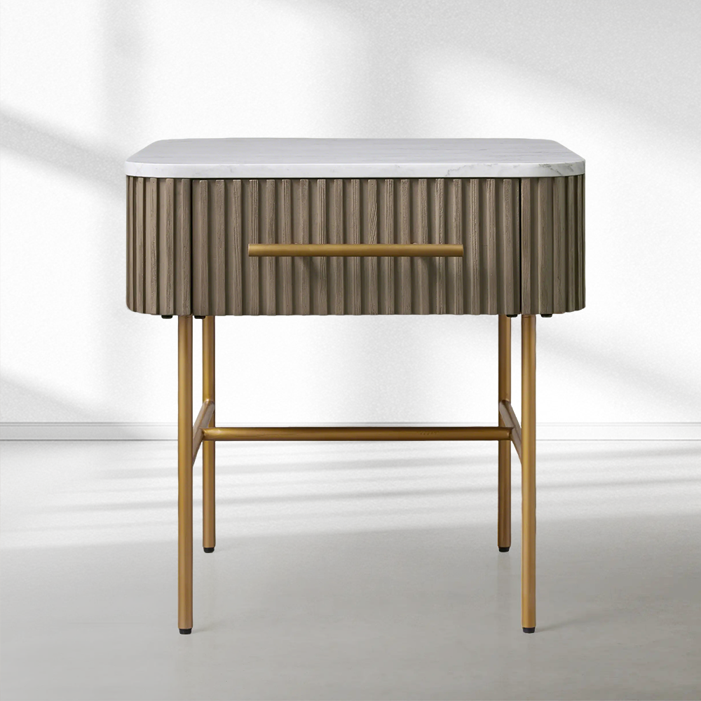 Fimley End Table with Drawer – Alleylighting