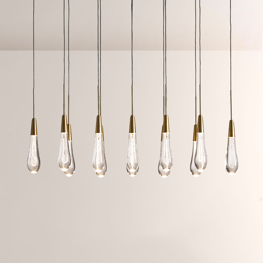 Solitaire Linear Chandelier 37'' 50'' 70'' 87" 120"W – Alleylighting