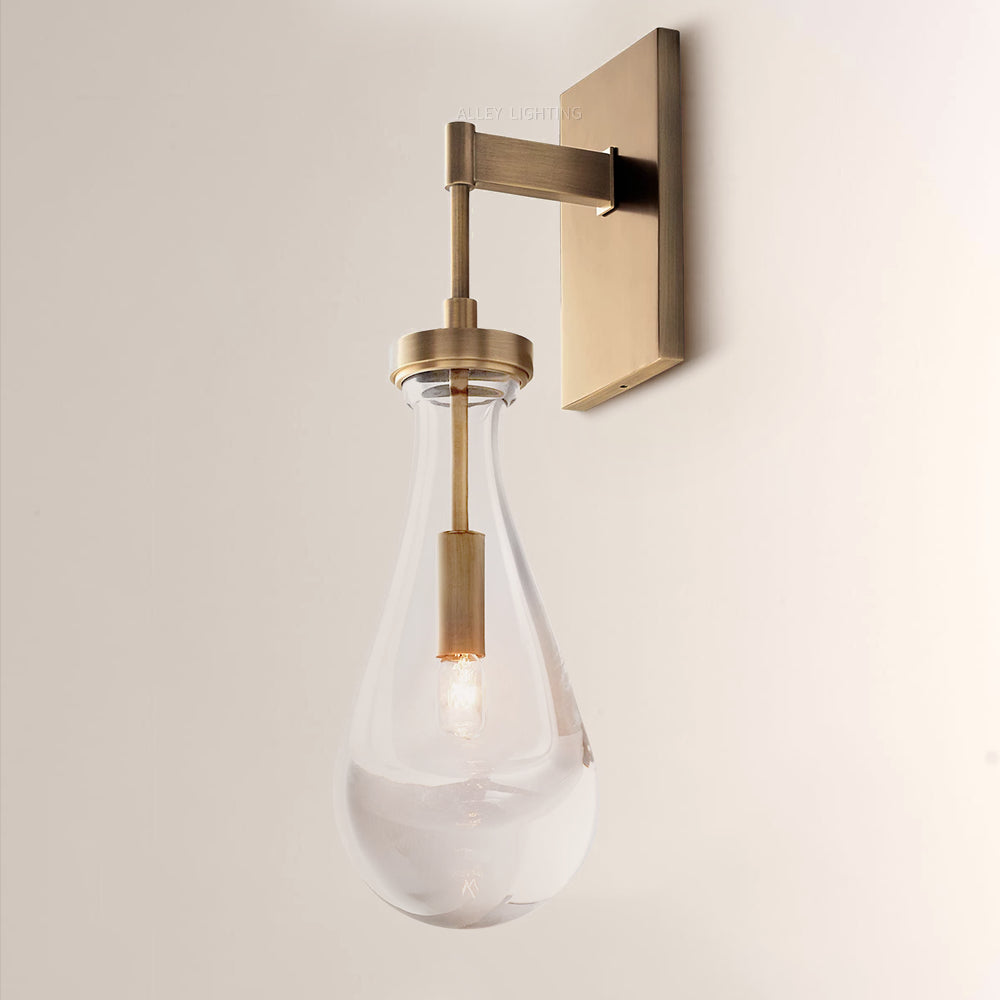 Raindrop Modern Sconce Rod,Crystal Sconce,RH RAIN,RAIN SCONCE ROD ...